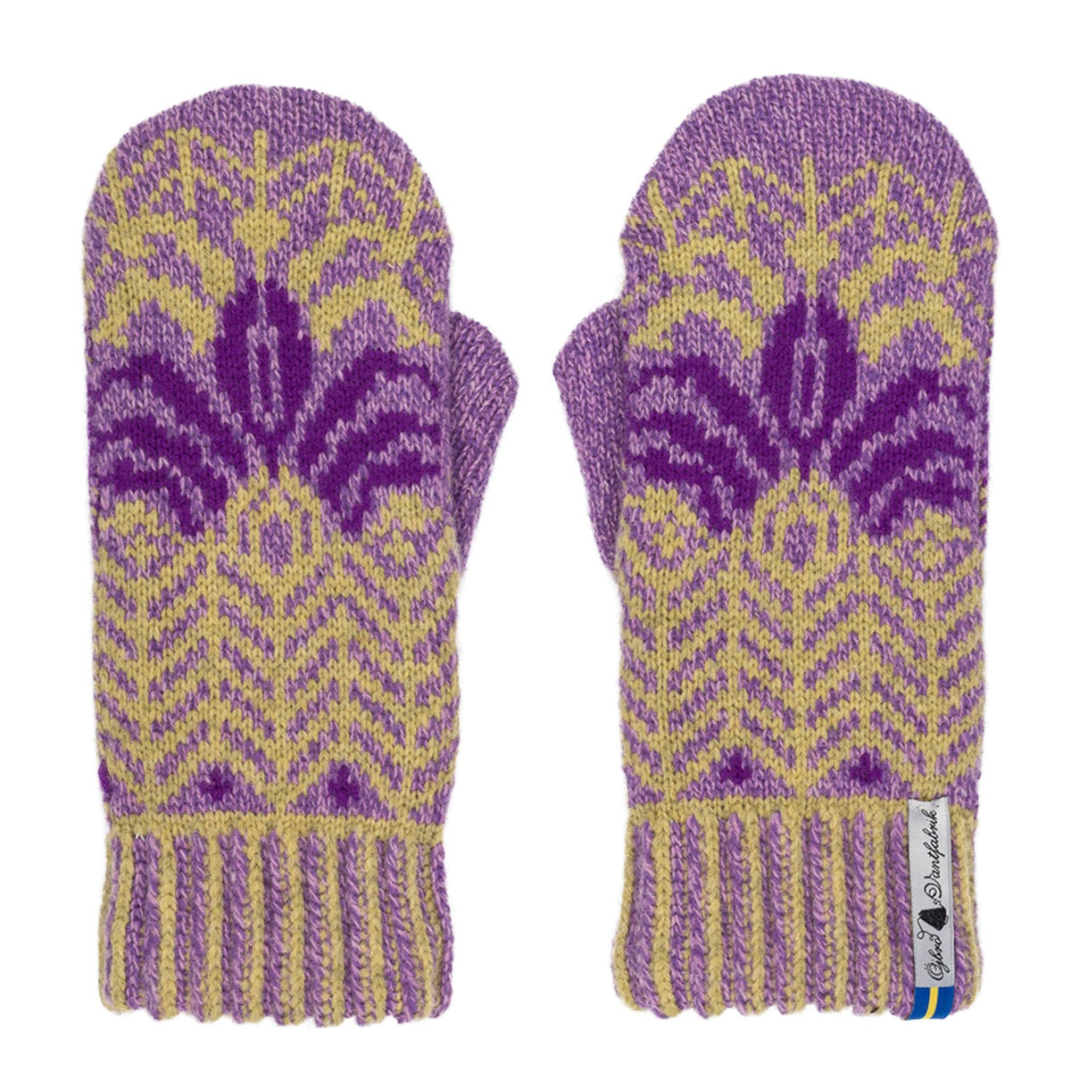 Fager Pattern Swedish Mittens Ojbro Vantfabrik - 100% Merino Wool ...