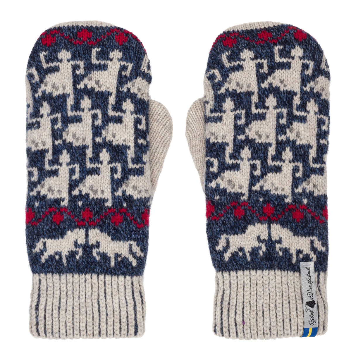 Ringdans Pattern Swedish Mittens Ojbro Vantfabrik - 100% Merino Wool ...